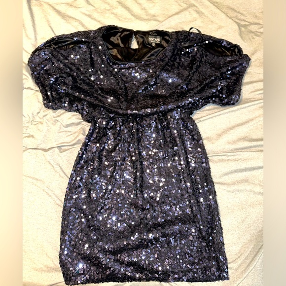 Dresses | Beautiful Navy Blue Sequin Dress | Poshmark